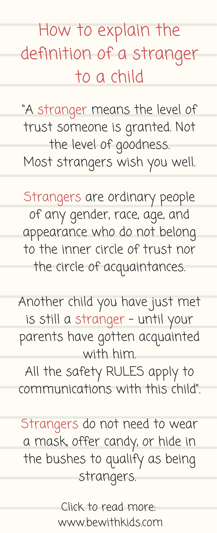 Be WITH Kids - Why stranger danger is not working and how to teach your ...